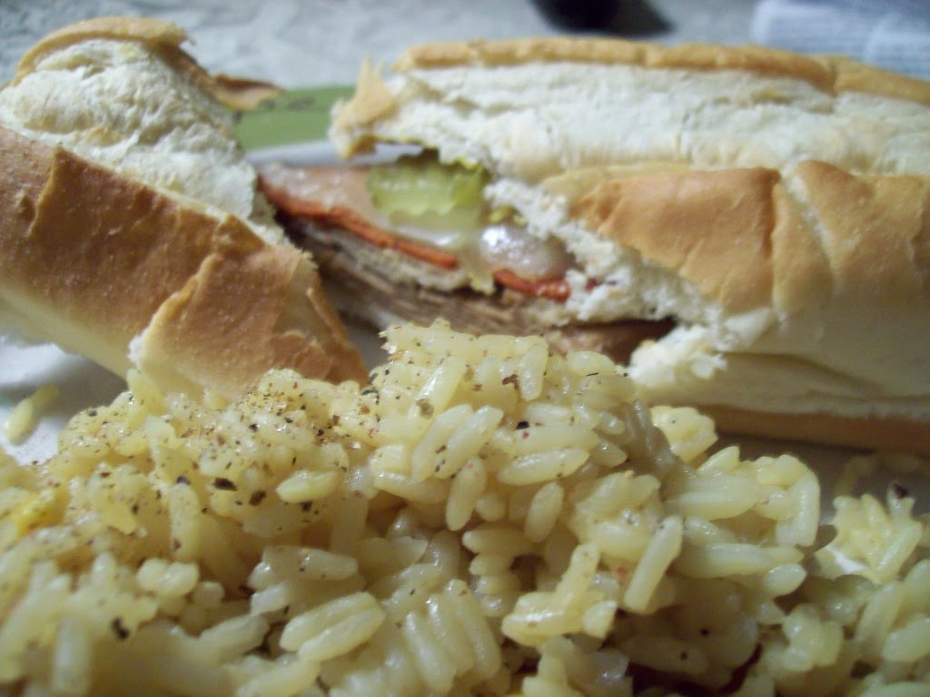 Cuban Sandwiches With Rice.
