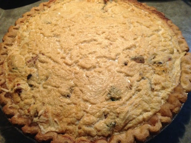 Provencal Vegetable Quiche With Salad.